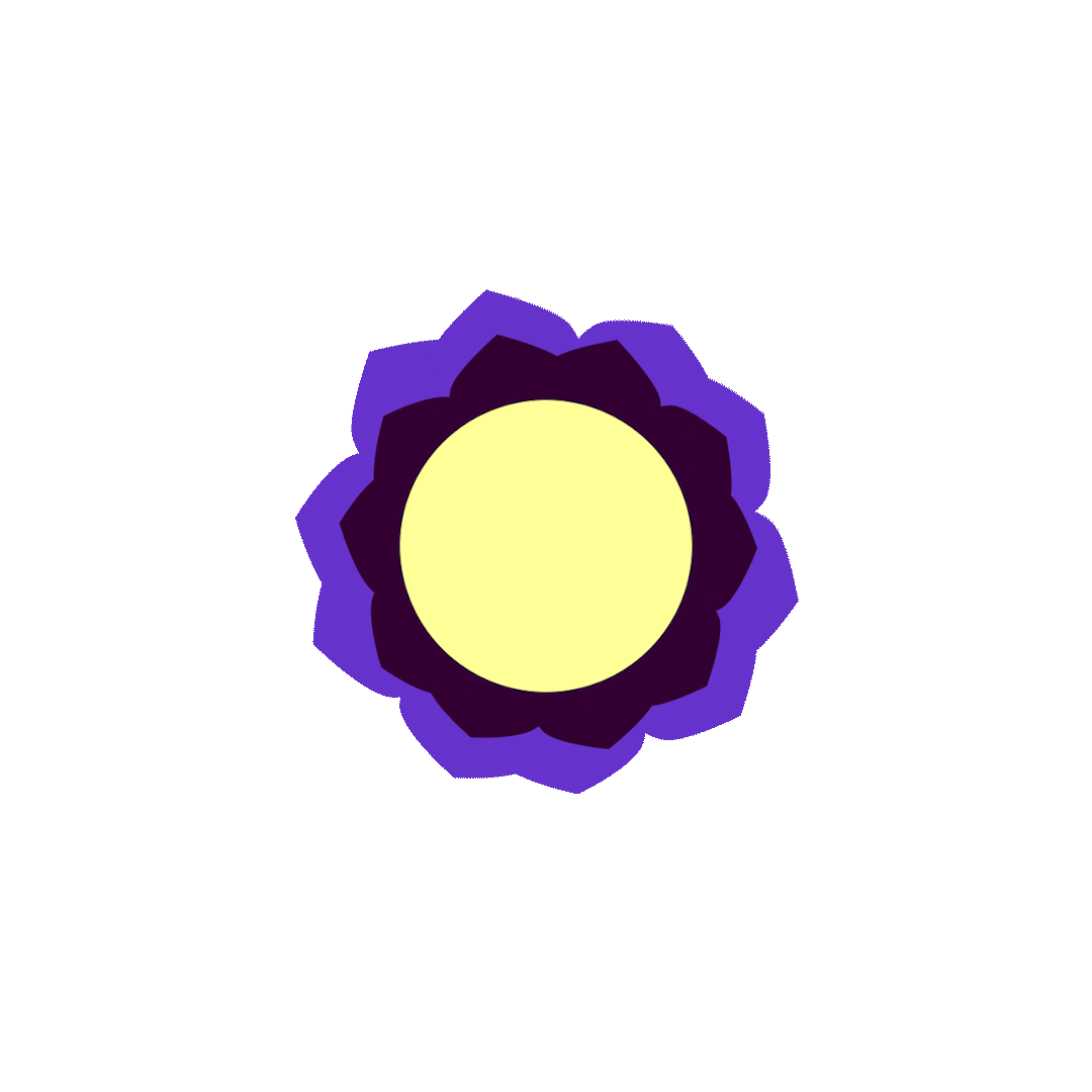 Purple sun flower - Elements | CandyMustache
