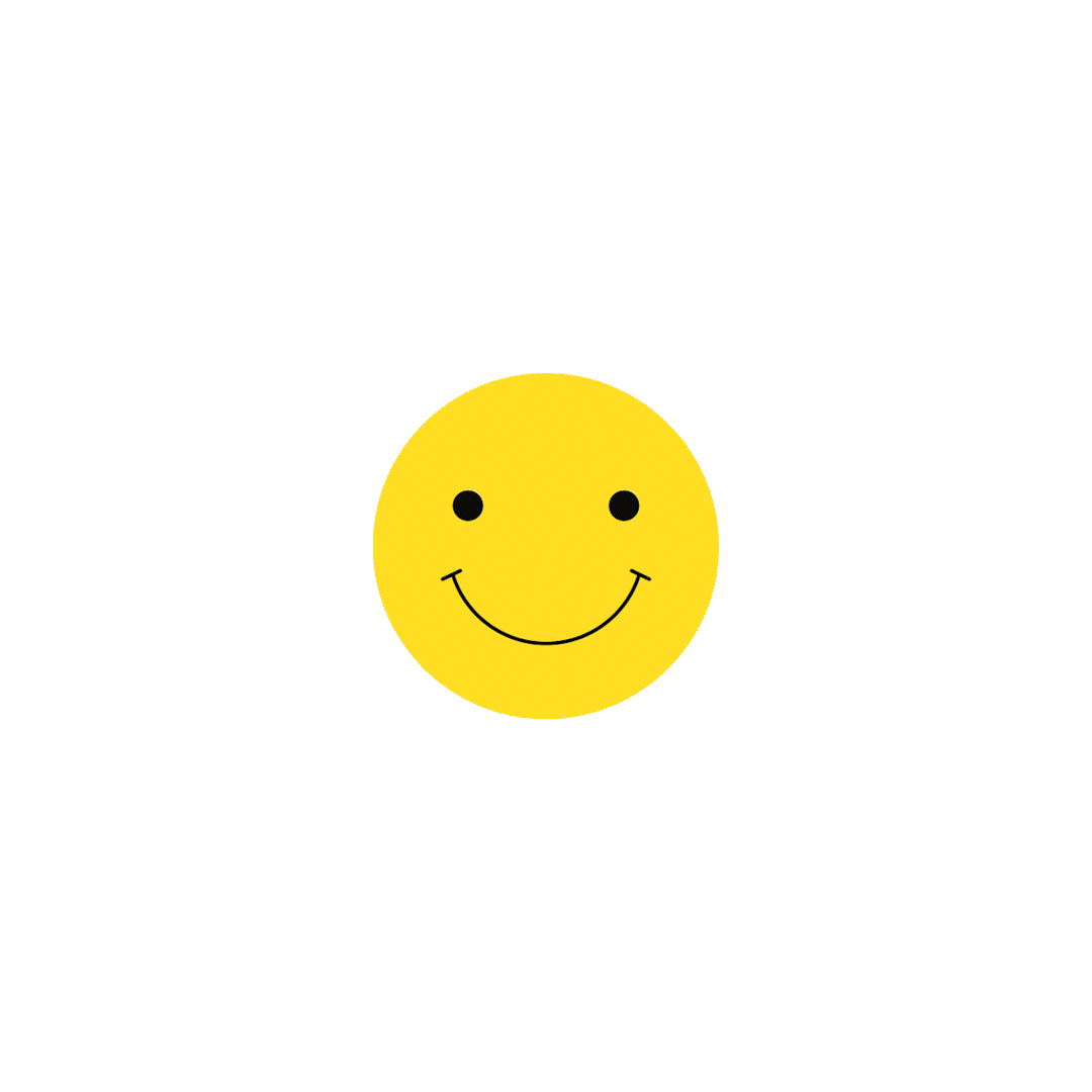 Yellow smiley face popping - Elements | CandyMustache